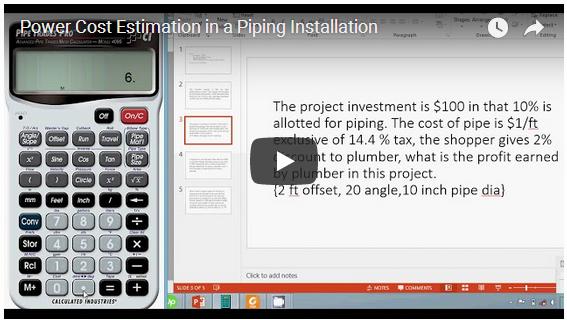 Calculation of the Cut Length (End to End) of a Pipe in an Installation ...